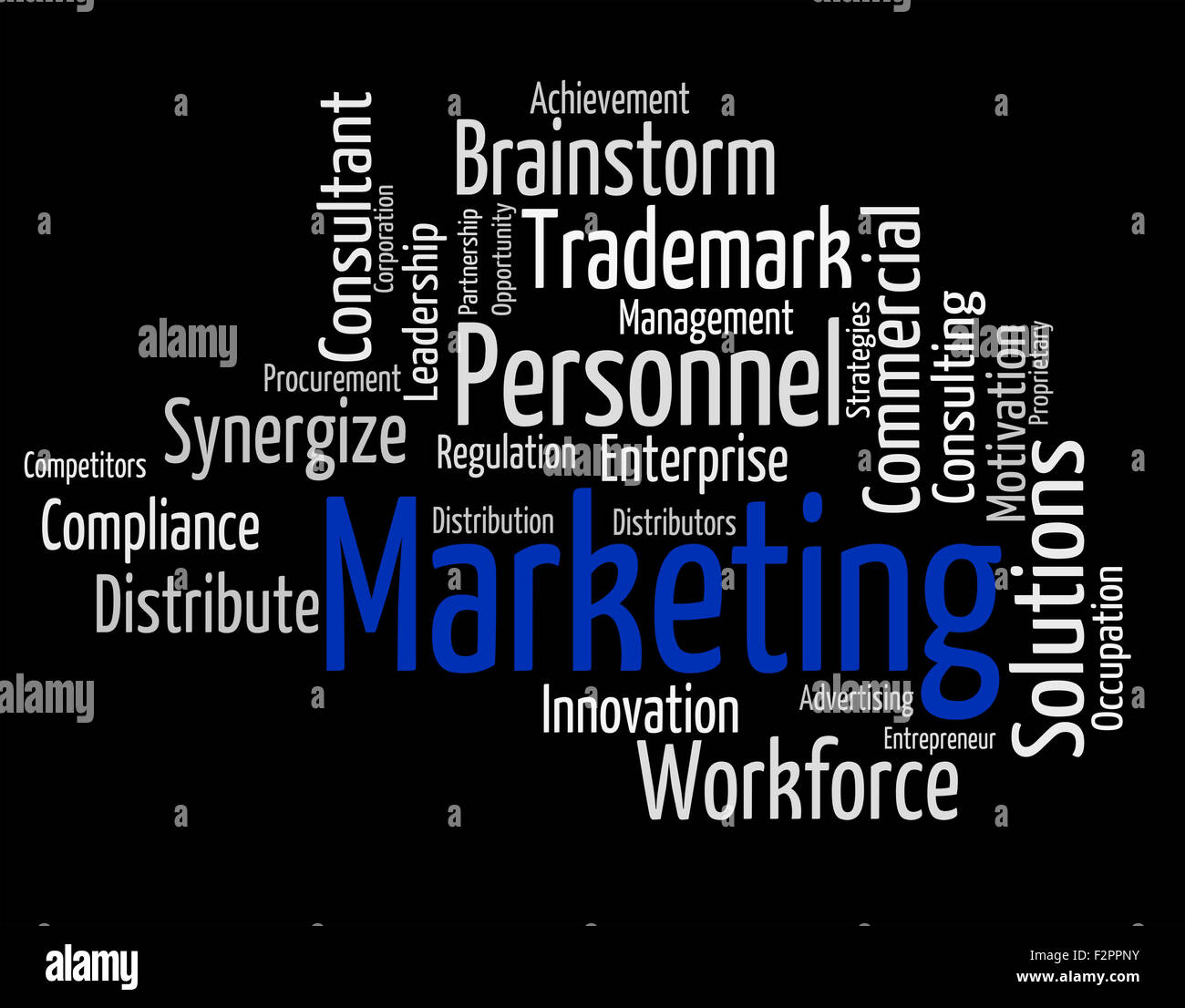 Marketing Word Representing Selling Sales And Sell Stock Photo - Alamy