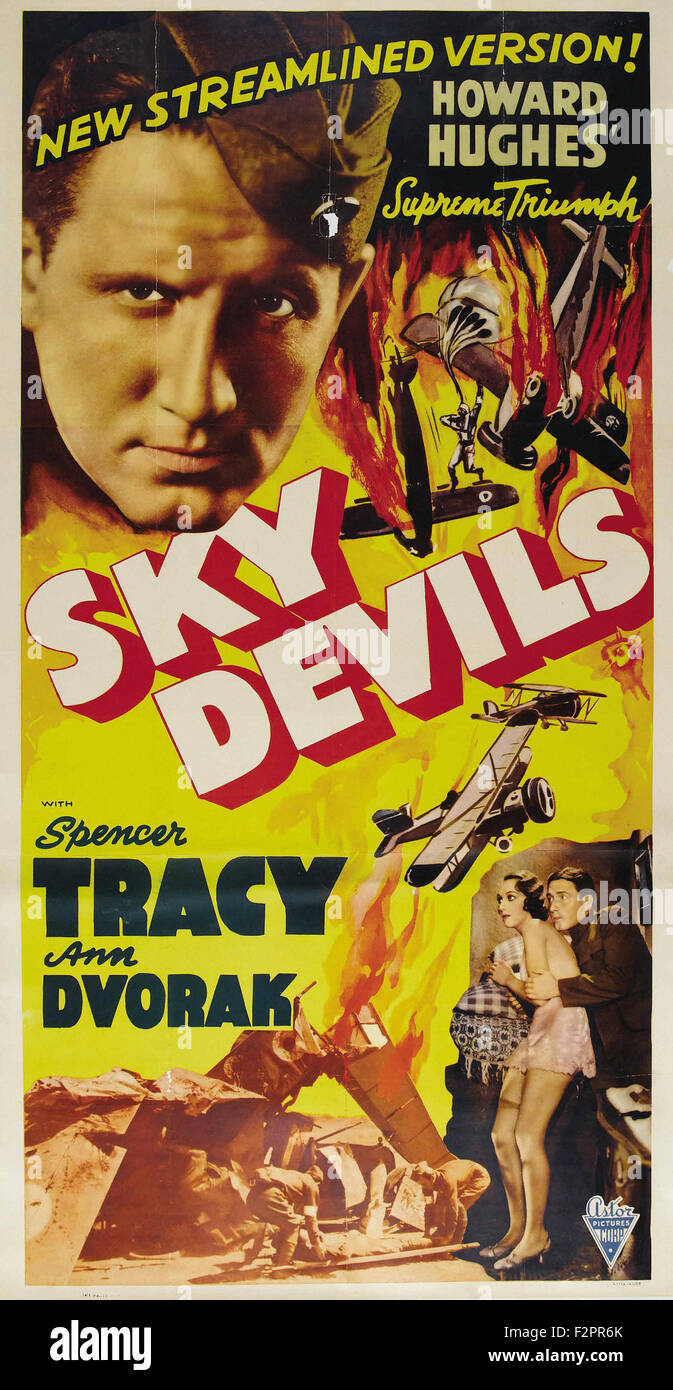 Sky Devils - Movie Poster Stock Photo - Alamy