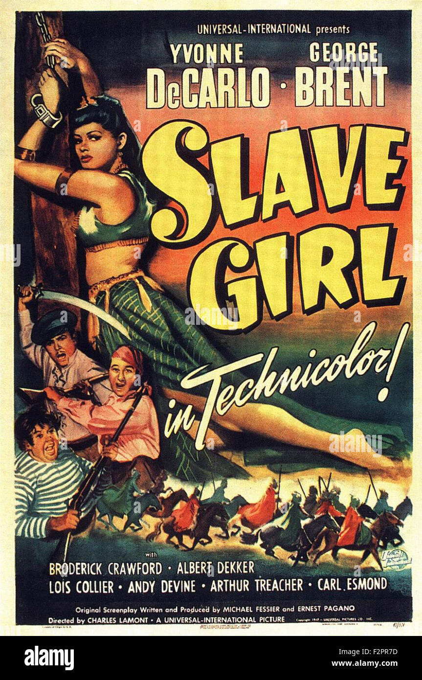 Slave Girl (1947) - Movie Poster Stock Photo - Alamy