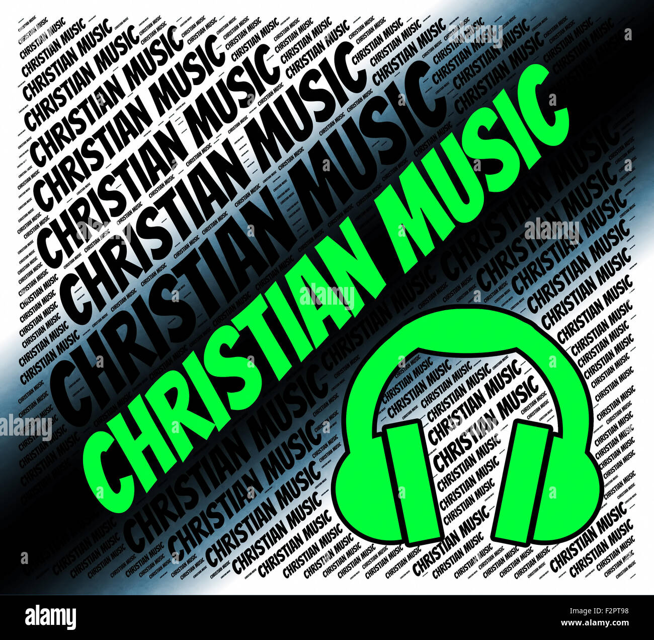 Christian Music Indicating Sound Tracks And Religious Stock Photo - Alamy
