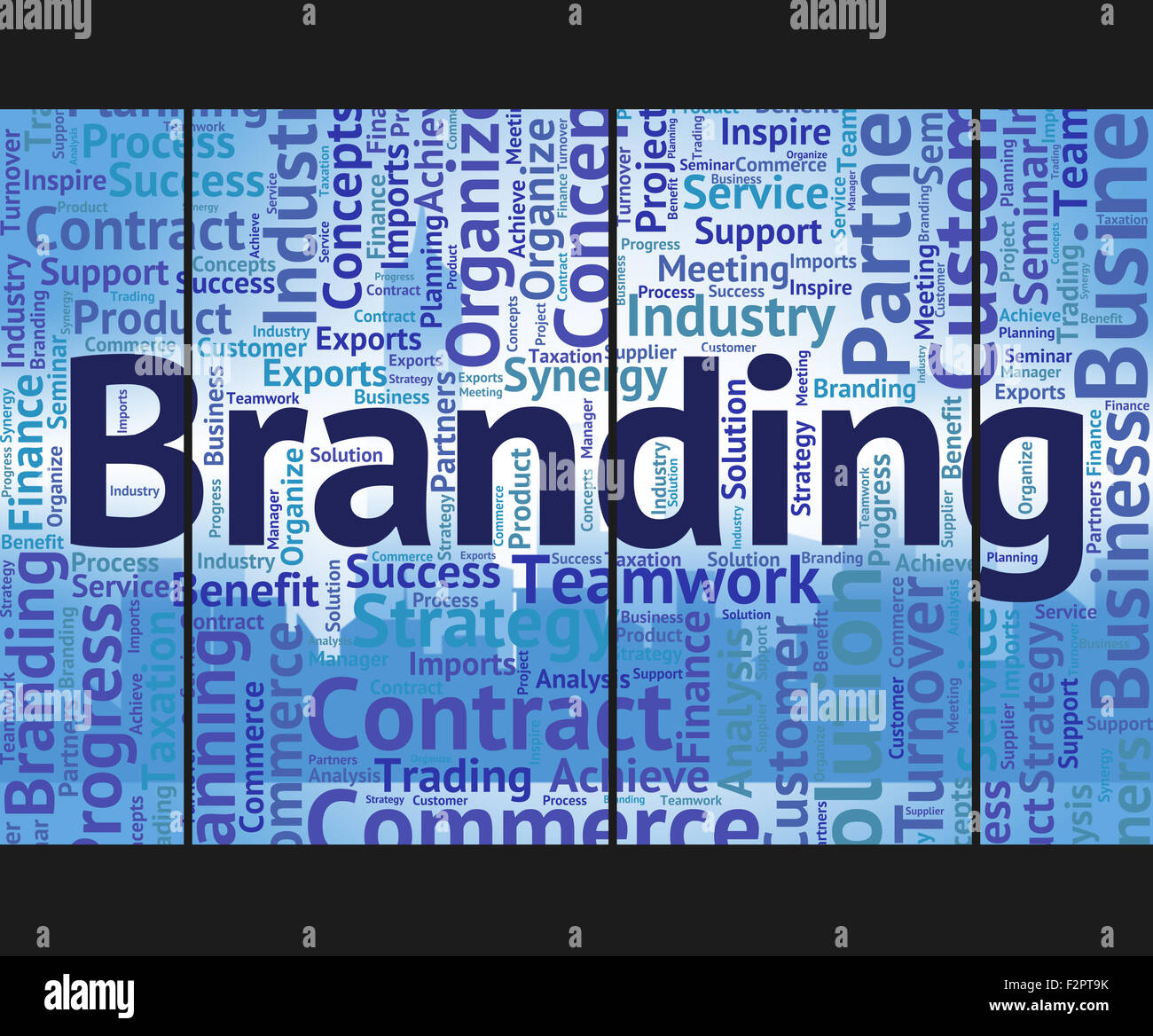 Branding Word Representing Company Identity And Brands Stock Photo - Alamy