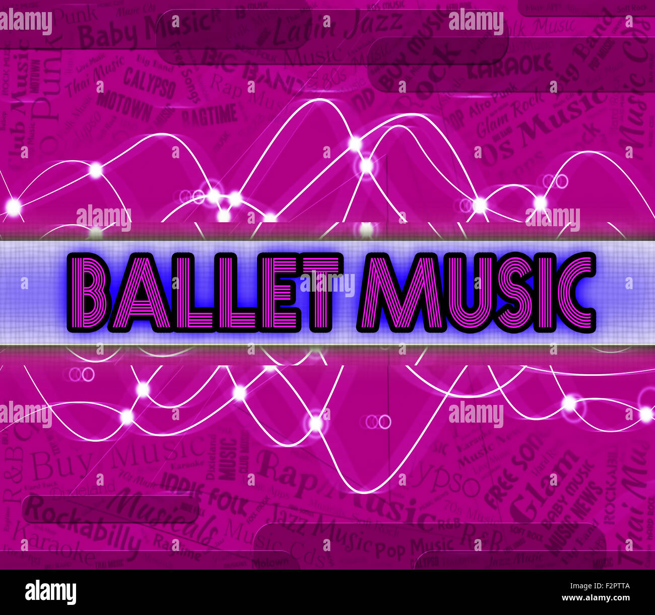 Ballet Music Showing Prima Ballerina And Tune Stock Photo - Alamy