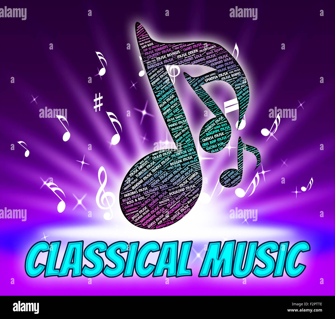 Classical Music Showing Sound Tracks And Symphony Stock Photo - Alamy