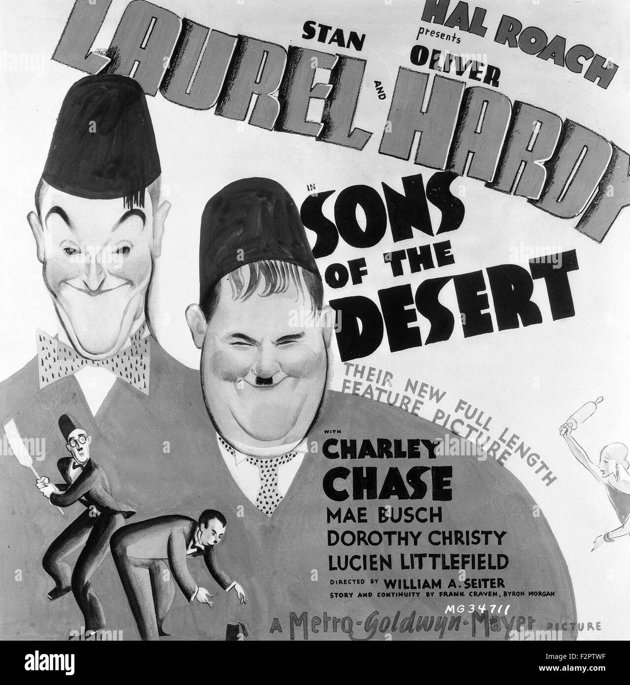 Sons of the Desert - Movie Poster Stock Photo - Alamy