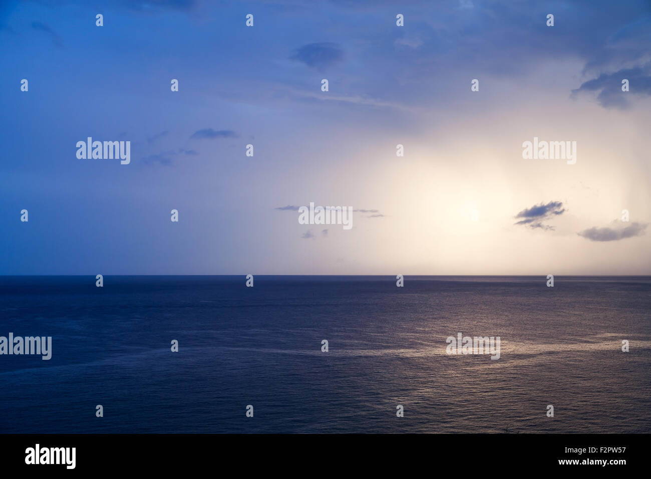 Dramatic sea landscape with cloudy sky background Stock Photo - Alamy