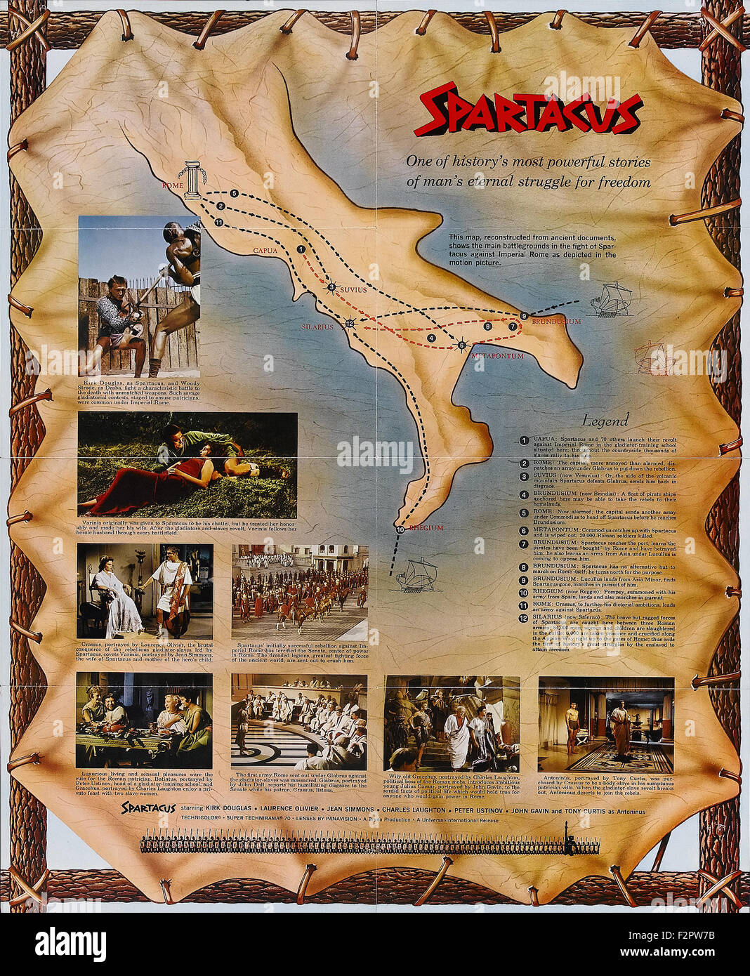 Spartacus - Movie Poster Stock Photo - Alamy