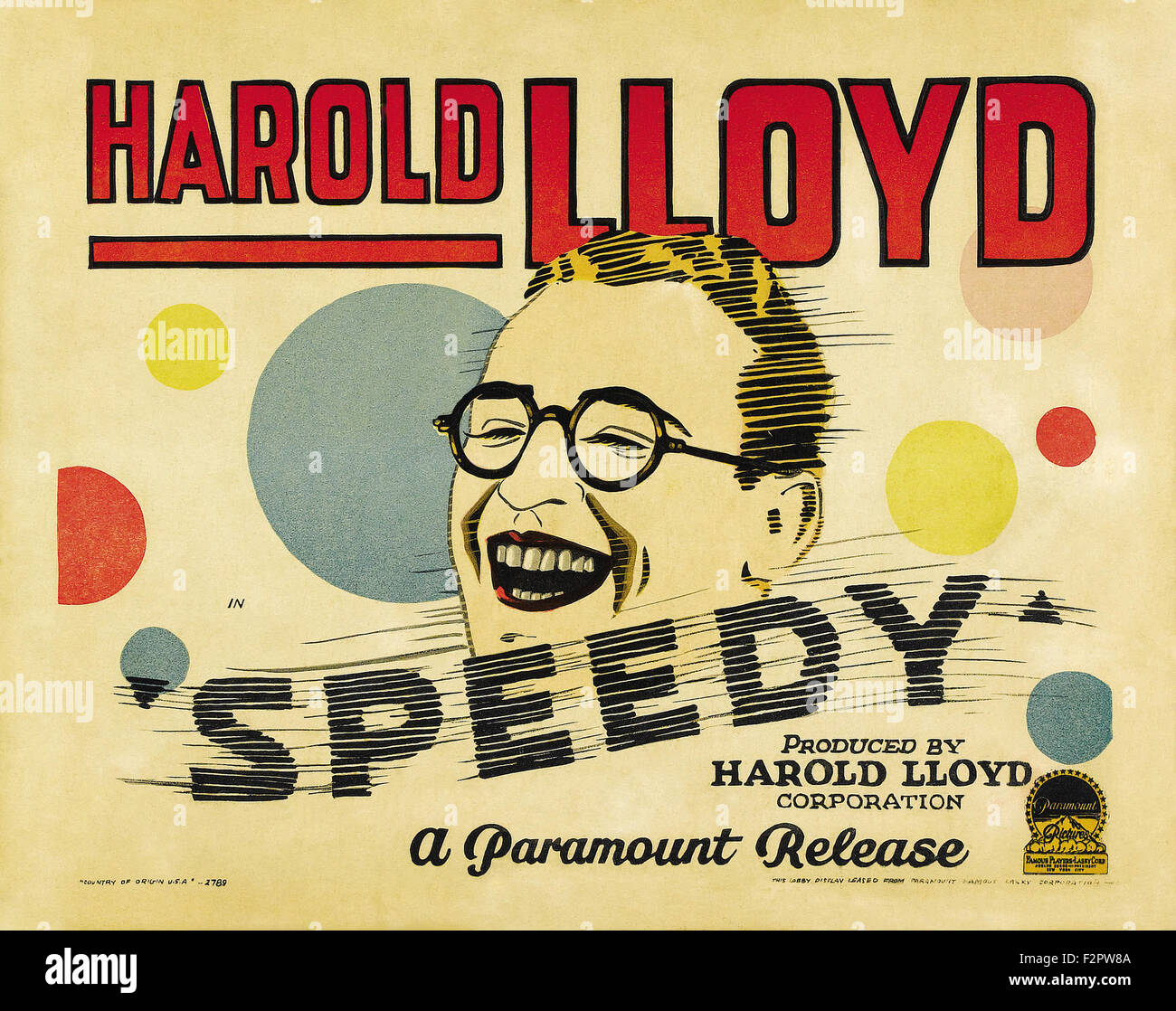 Speedy - Movie Poster Stock Photo - Alamy