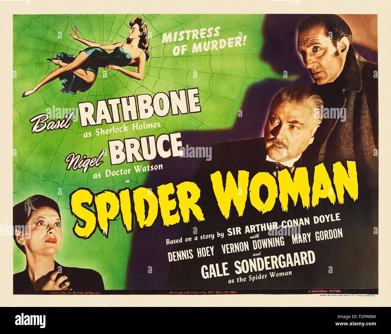 Spider Woman, The - Movie Poster Stock Photo - Alamy