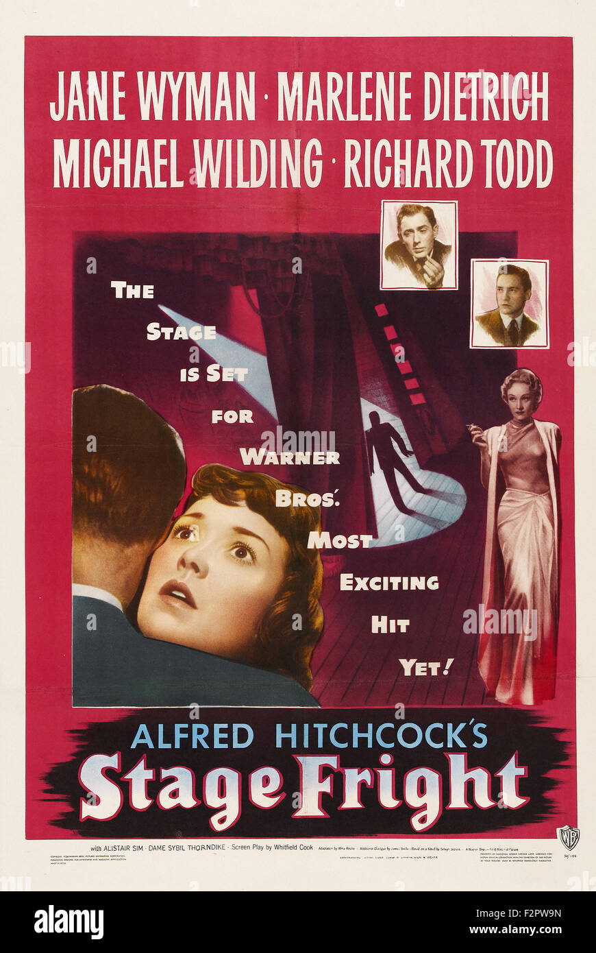Stage Fright - Movie Poster Stock Photo - Alamy