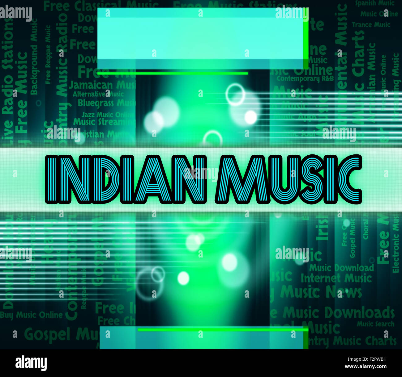 Indian Music Showing Sound Tracks And Soundtrack Stock Photo - Alamy