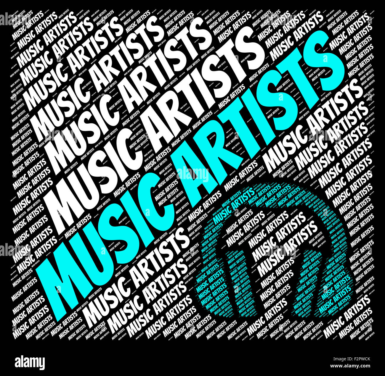 Music Artists Showing Sound Tracks And Harmonies Stock Photo - Alamy