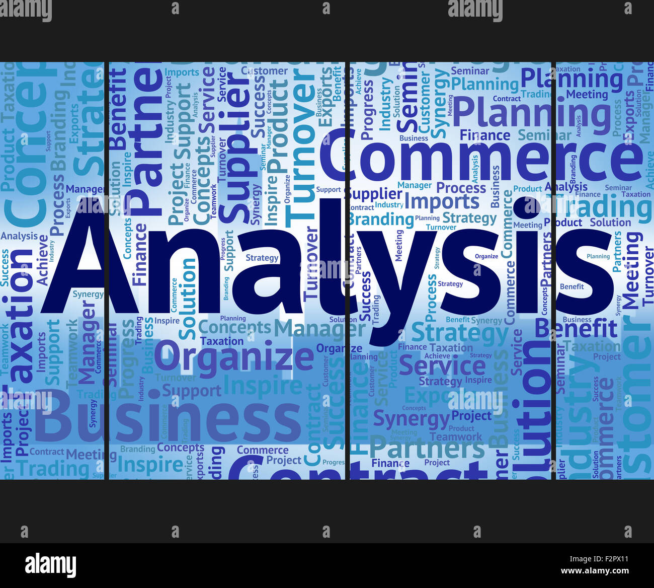 Analysis Word Indicating Text Investigation And Research Stock Photo ...