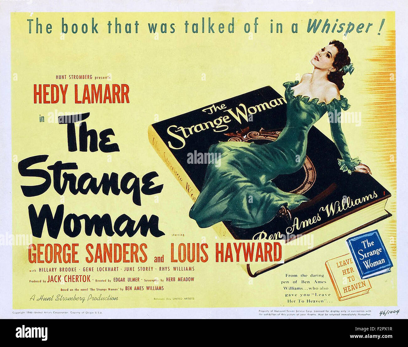 Strange Woman, The (1946) - Movie Poster Stock Photo - Alamy
