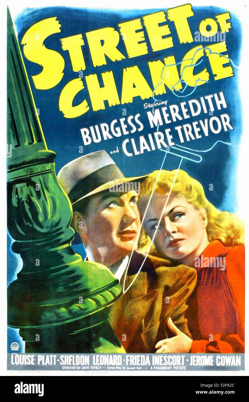Street of Chance (1942) - Movie Poster Stock Photo - Alamy