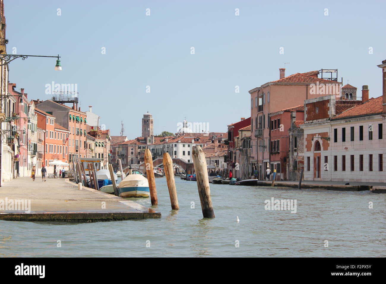 A landscape view of a canal, Venice, Italy Stock Photo - Alamy