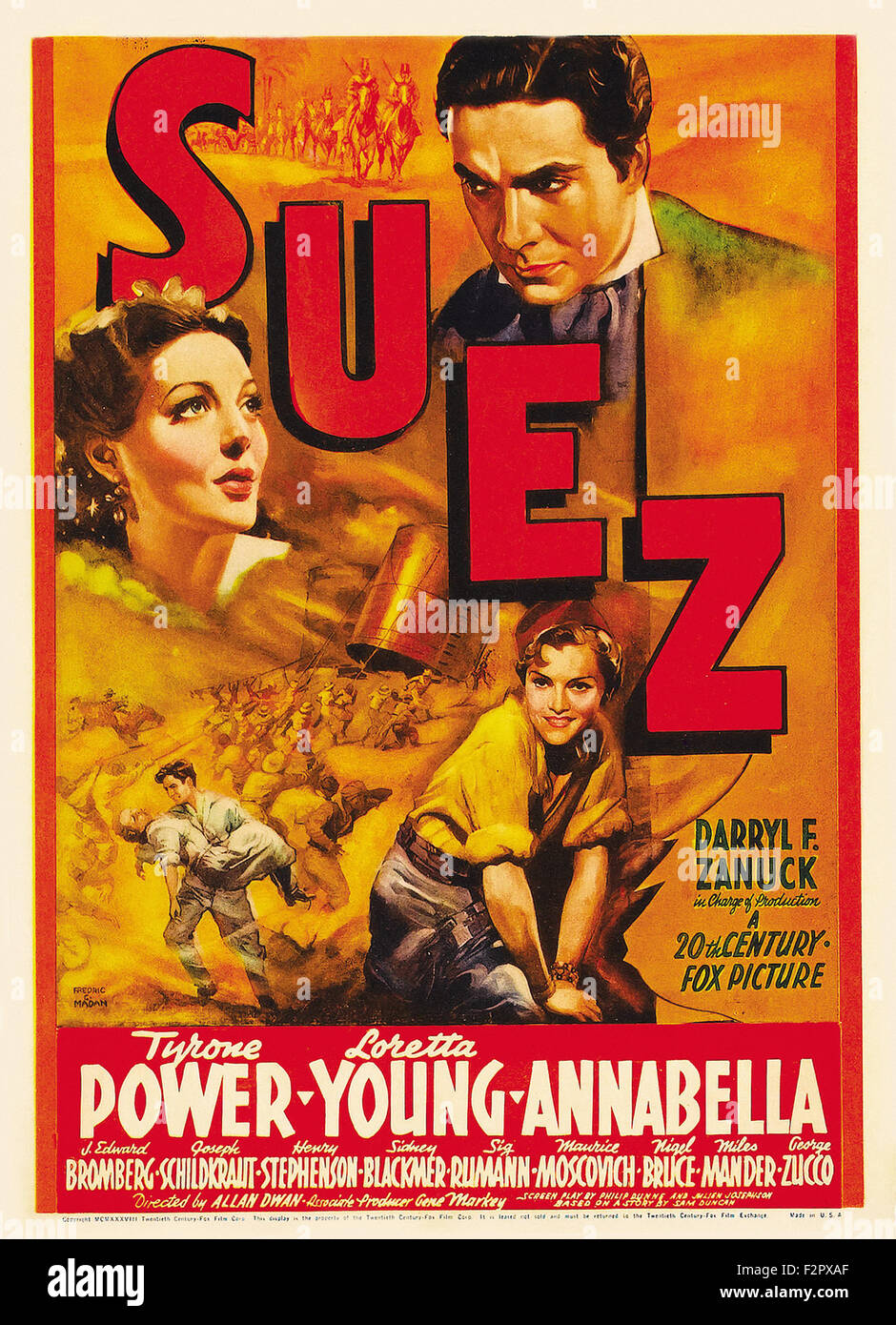 Suez - Movie Poster Stock Photo - Alamy
