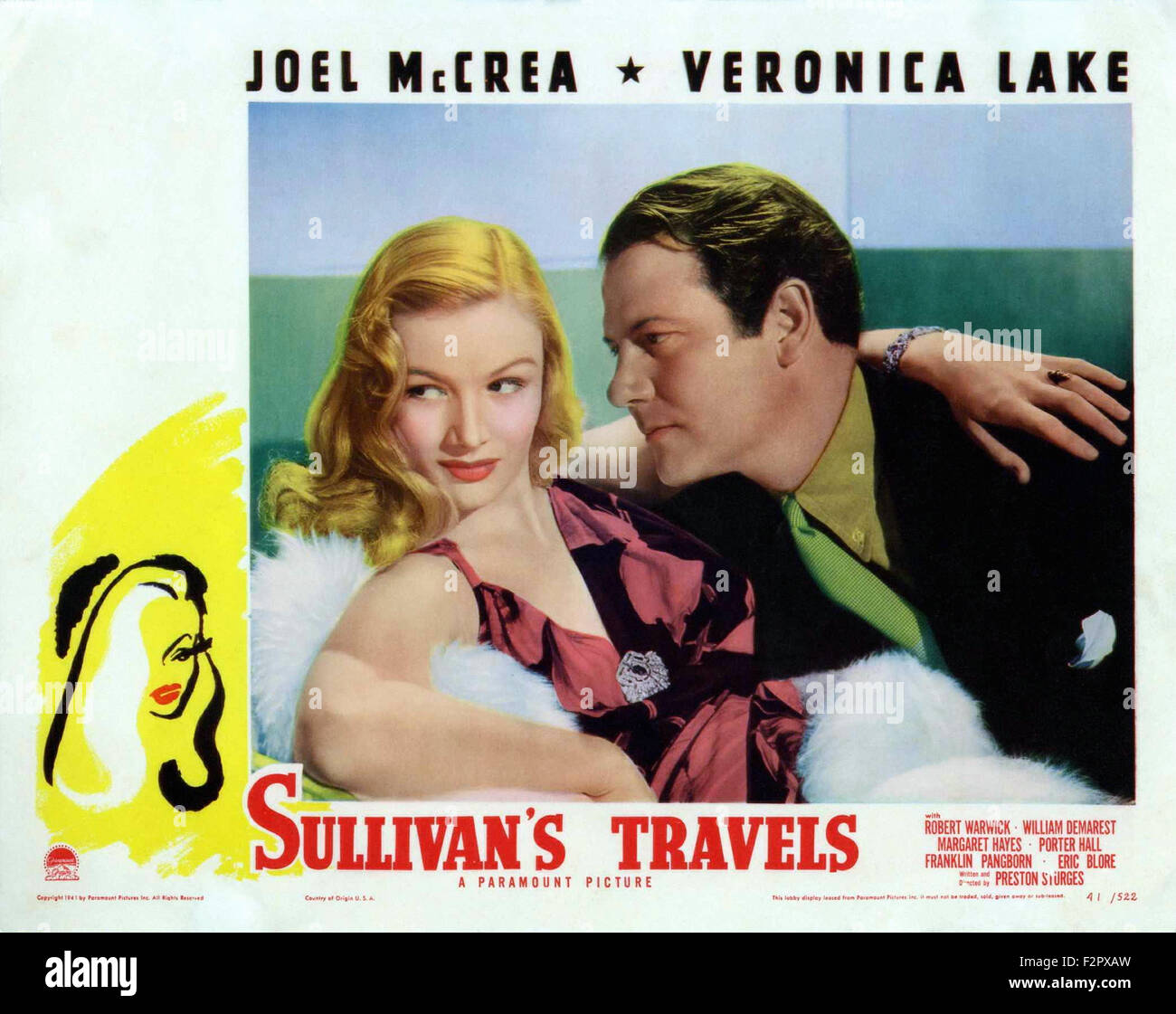 Sullivan's Travels - Movie Poster Stock Photo - Alamy