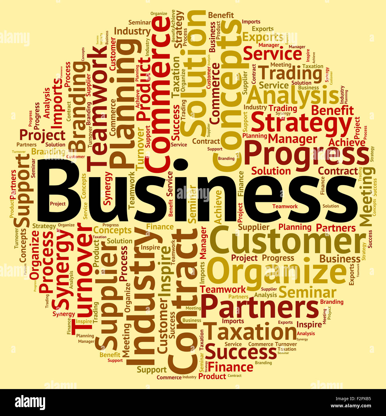 Business Word Indicating Corporate Commerce And Wordcloud Stock Photo ...