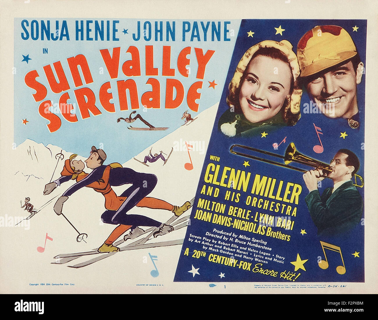Sun Valley Serenade - Movie Poster Stock Photo - Alamy