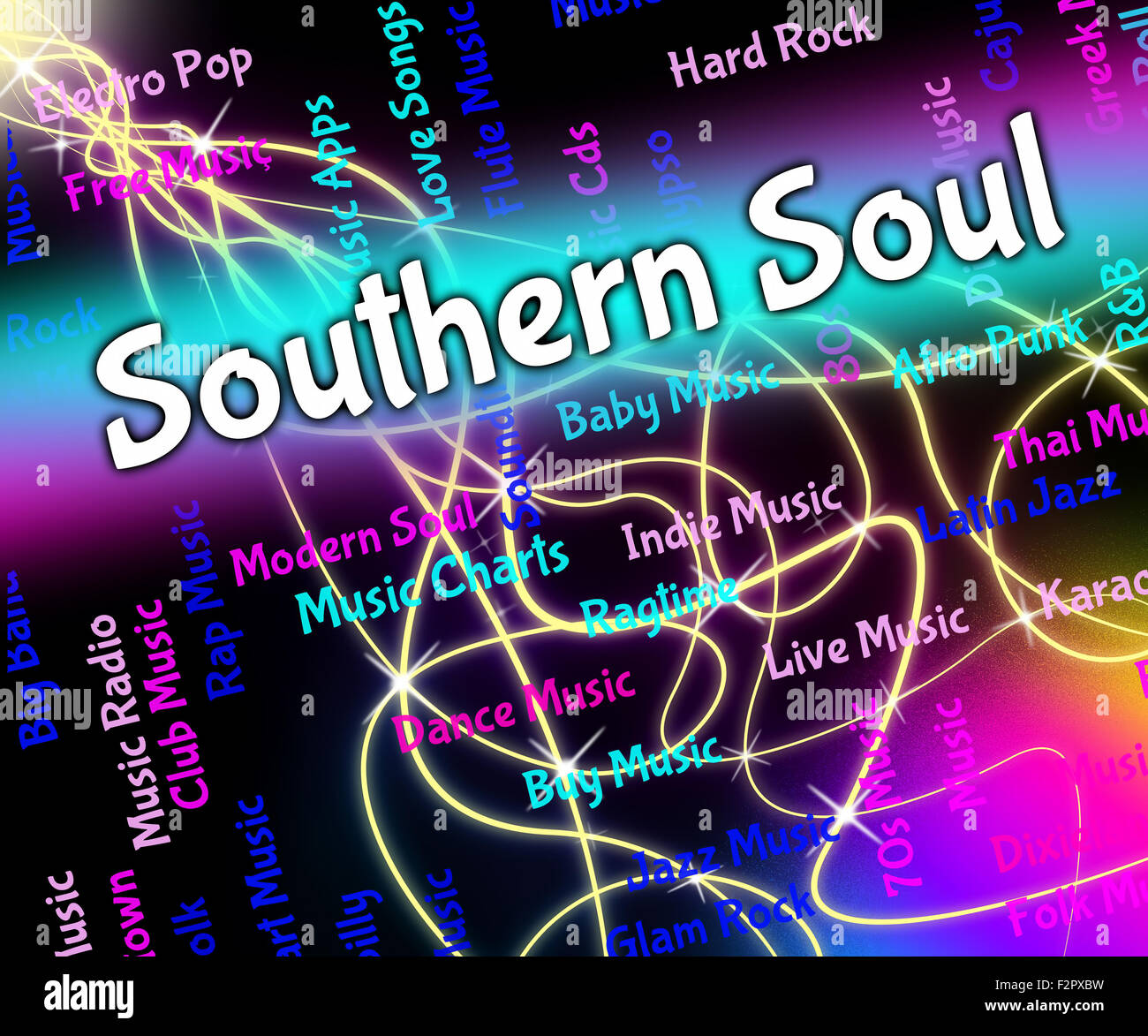 Soul Music Indicating Rhythm And Blues And Rock And Roll Stock Photo ...