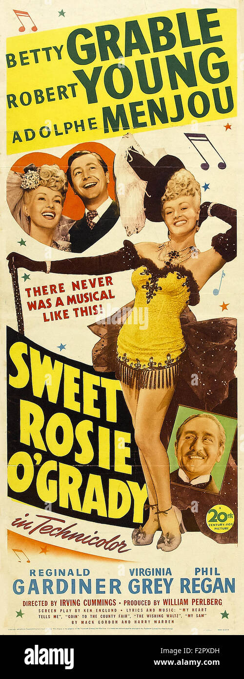 Sweet Rosie O'Grady (1943) - Movie Poster Stock Photo - Alamy