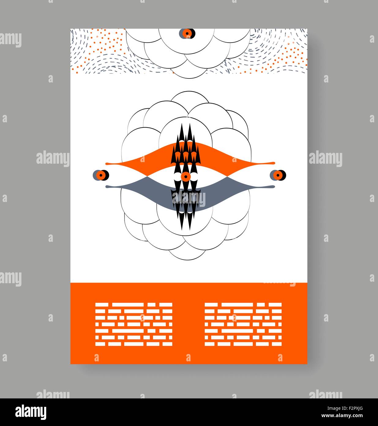 Flyer, leaflet, booklet layout. Editable design template. Pattern ...