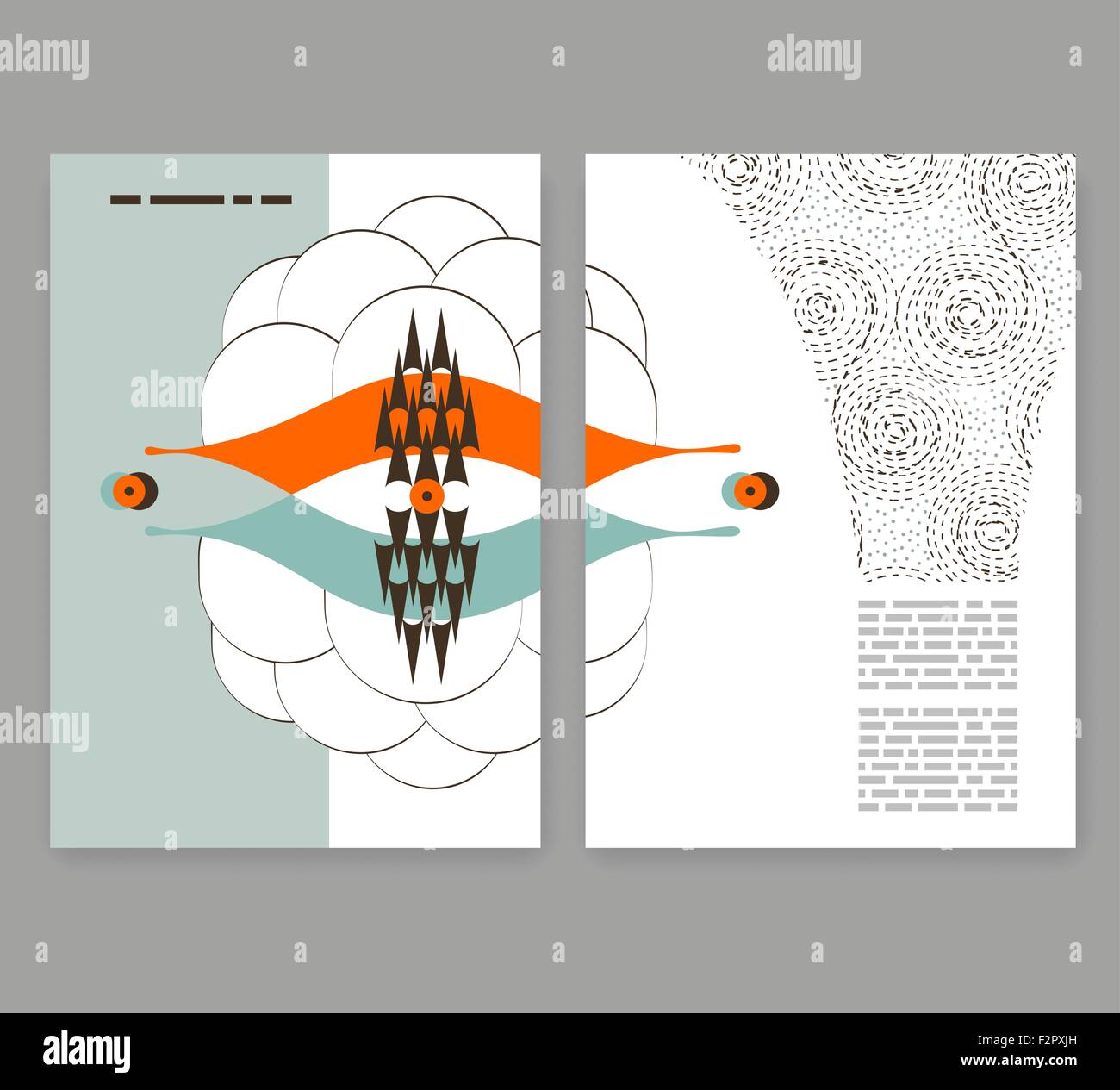 Flyer, leaflet, booklet layout. Editable design template. Pattern ...