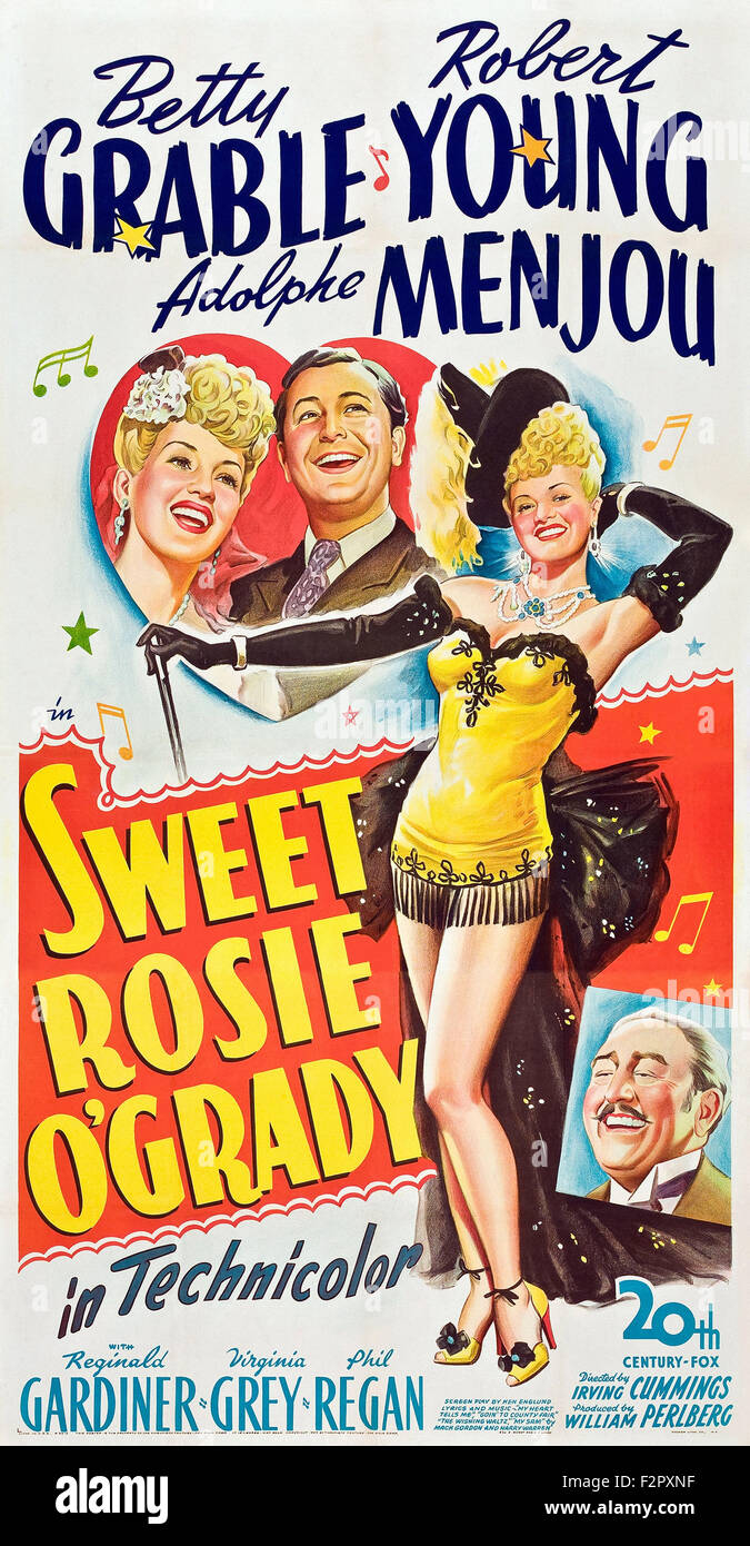 Sweet Rosie O'Grady (1943) - Movie Poster Stock Photo - Alamy