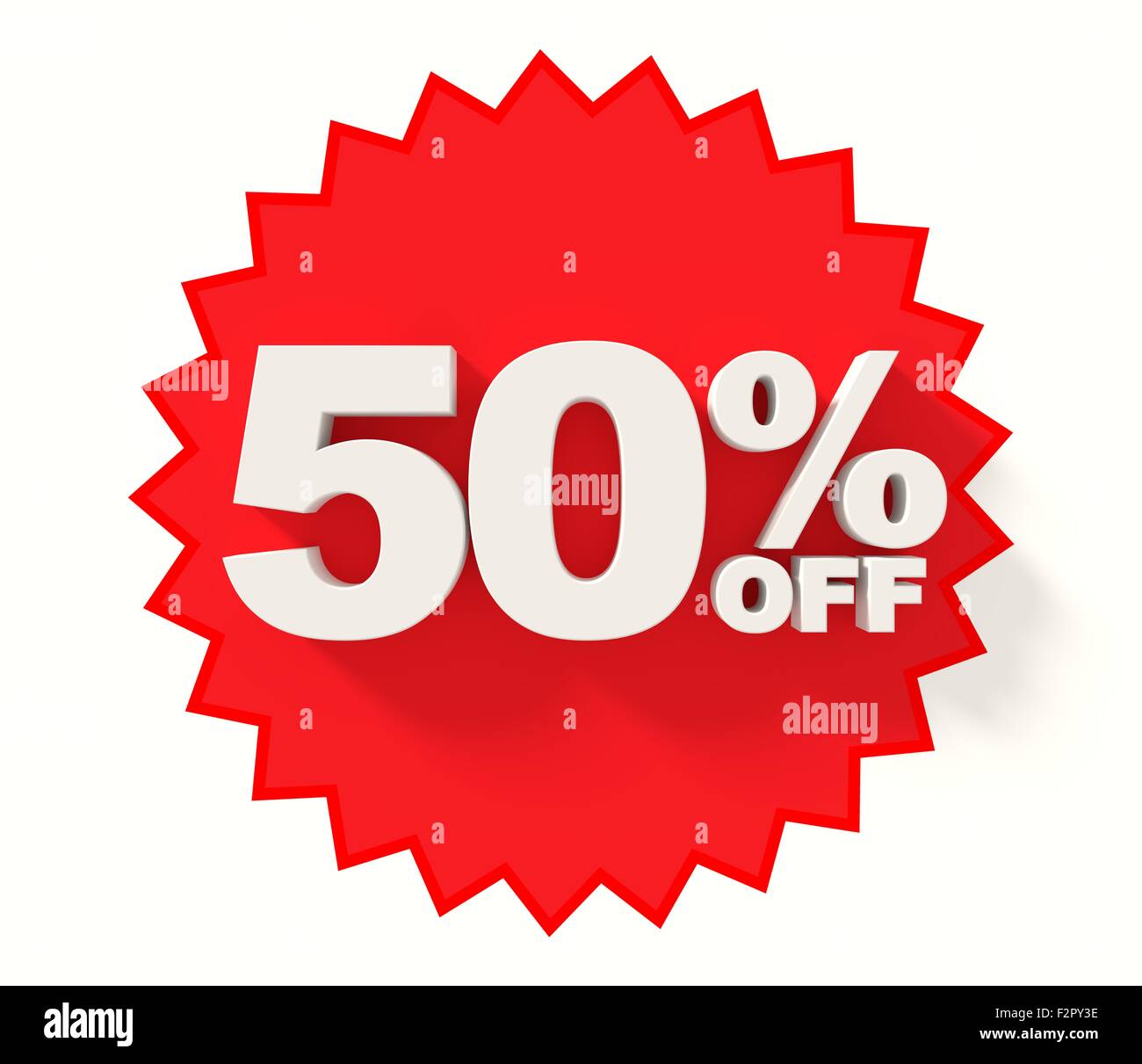 Sale sign, white letters on red star background Stock Photo - Alamy