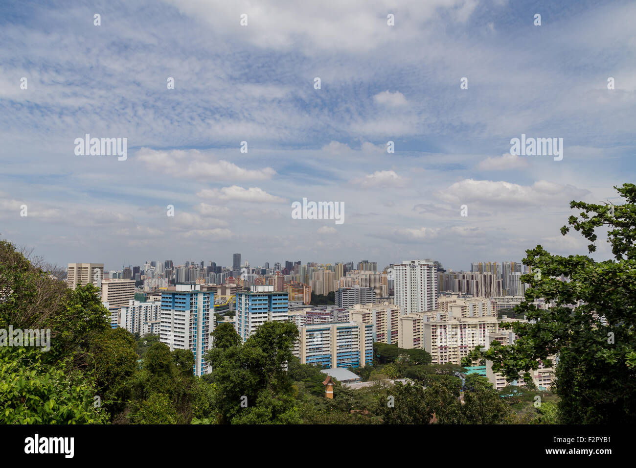 View from Mount Faber at the southern ridges in Singapore Stock Photo ...