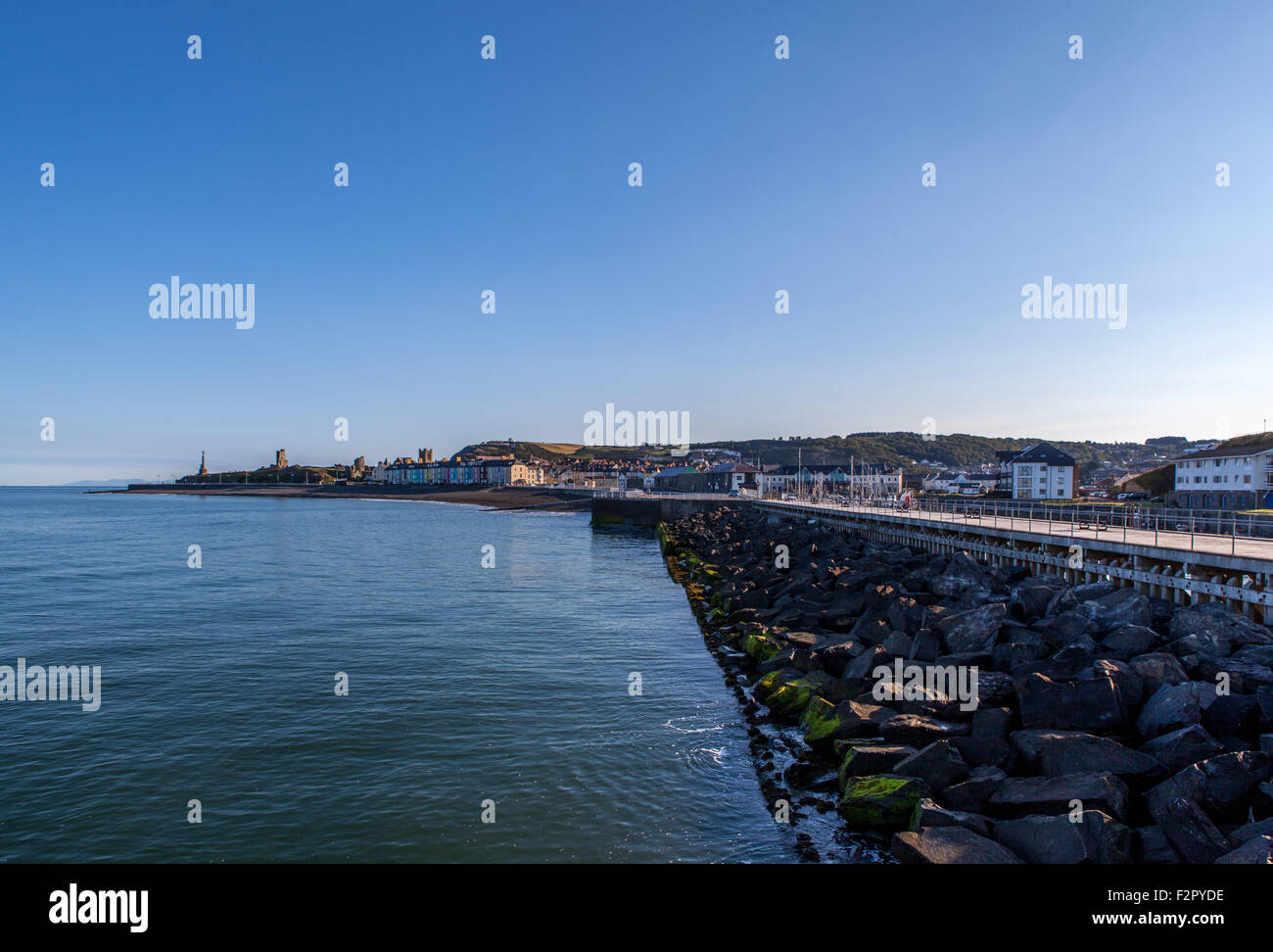 Aberystwyth sea wall hi-res stock photography and images - Alamy