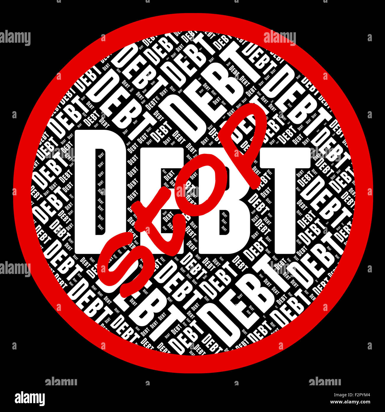 Debts sign hi-res stock photography and images - Alamy