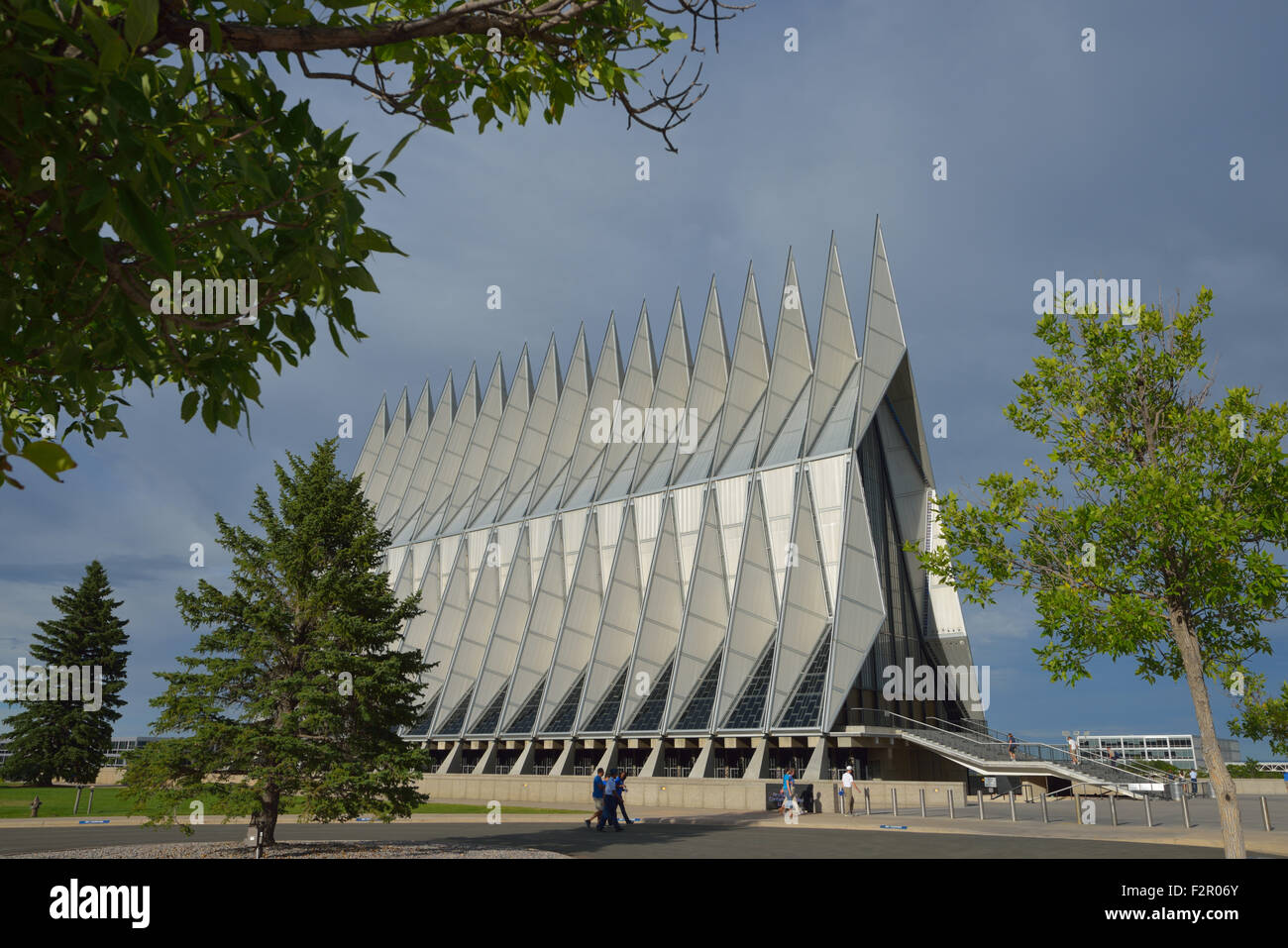 The modernist Cadet Chapel of the United States Air Force Academy ...