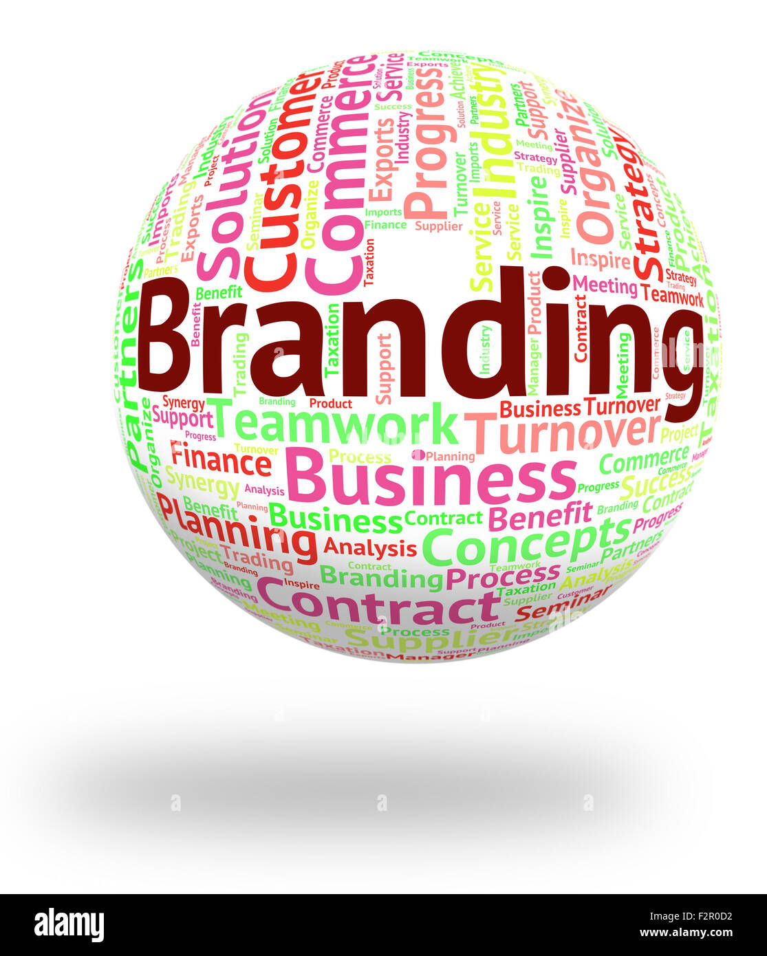 Branding Word Showing Company Identity And Logos Stock Photo - Alamy