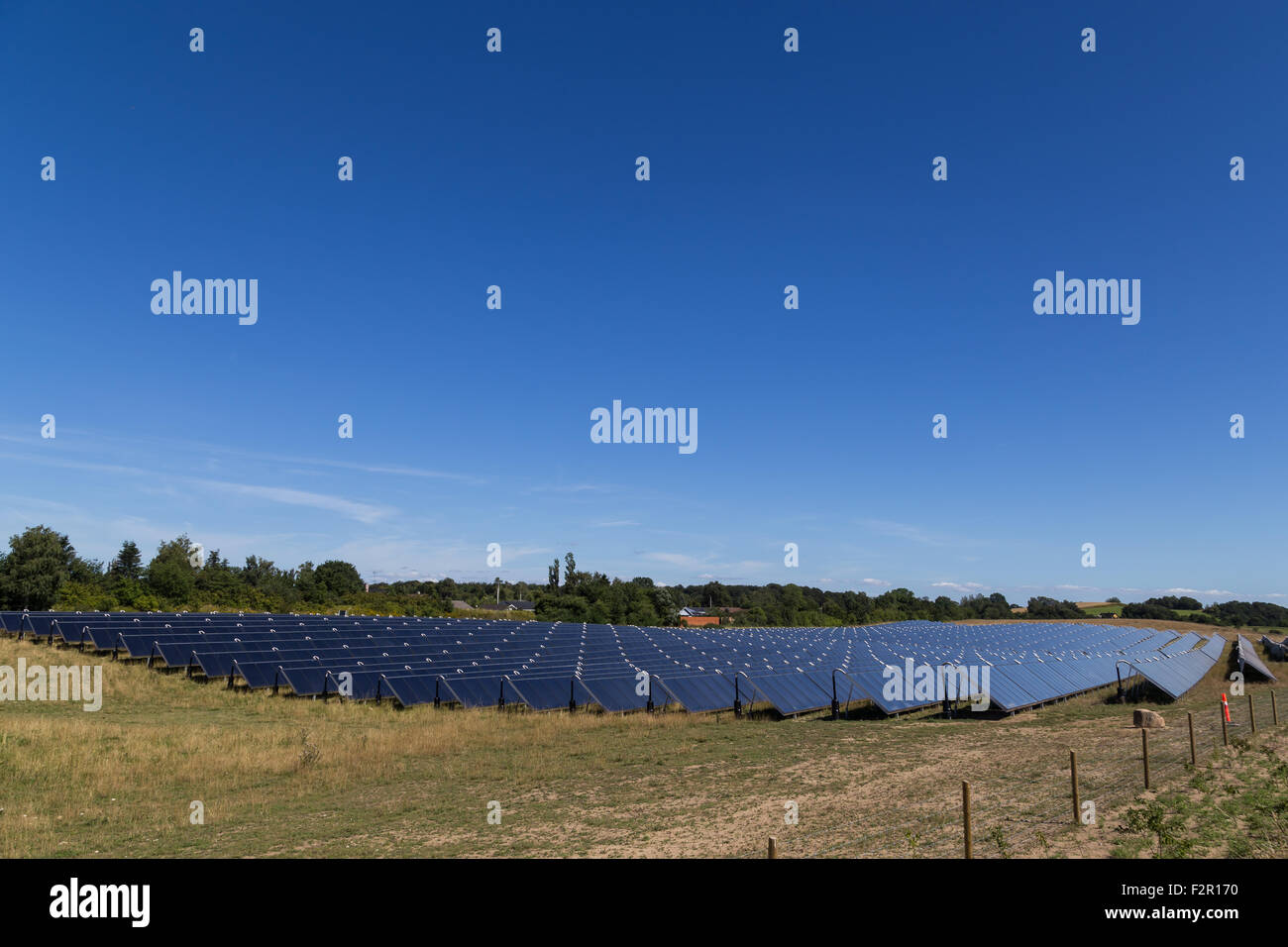 Photograph of a solar energy plant in Denmark Stock Photo - Alamy