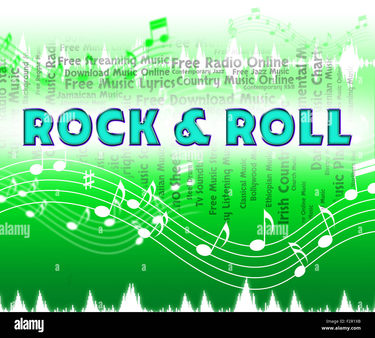 Rock And Roll Showing Harmonies Harmony And Sound Stock Photo - Alamy