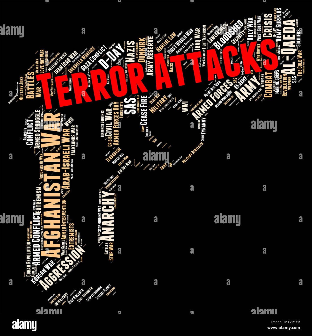 Terror Attacks Indicating Freedom Fighters And Fear Stock Photo - Alamy
