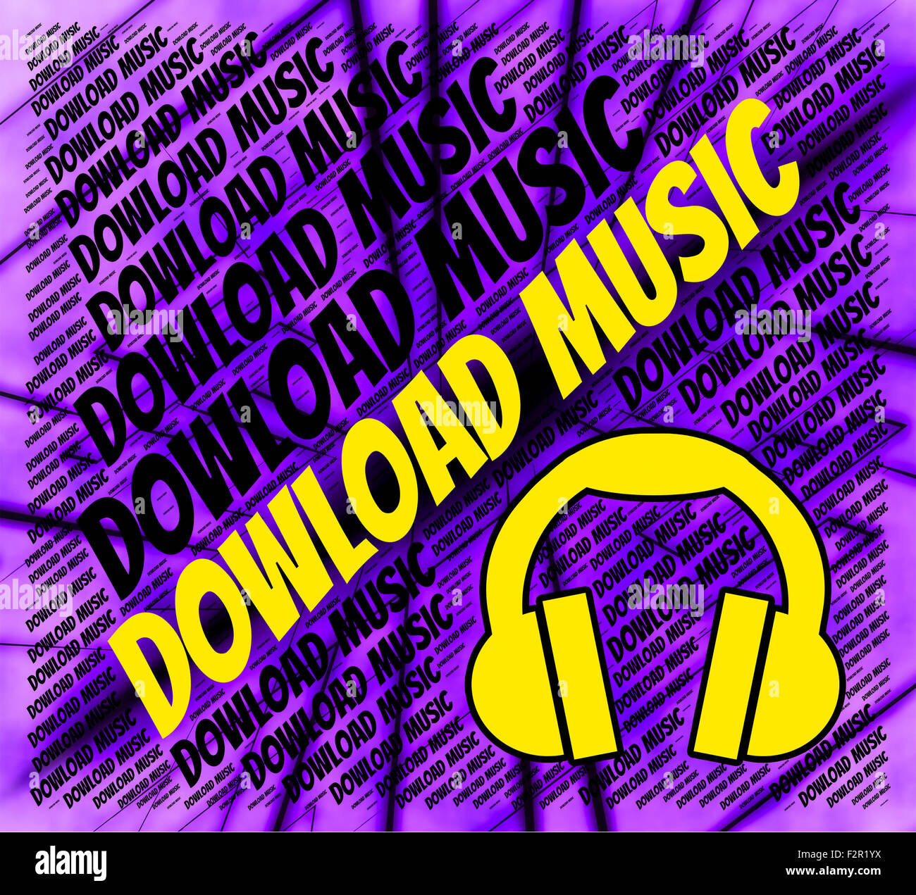 Download Music Meaning Sound Track And Application Stock Photo - Alamy