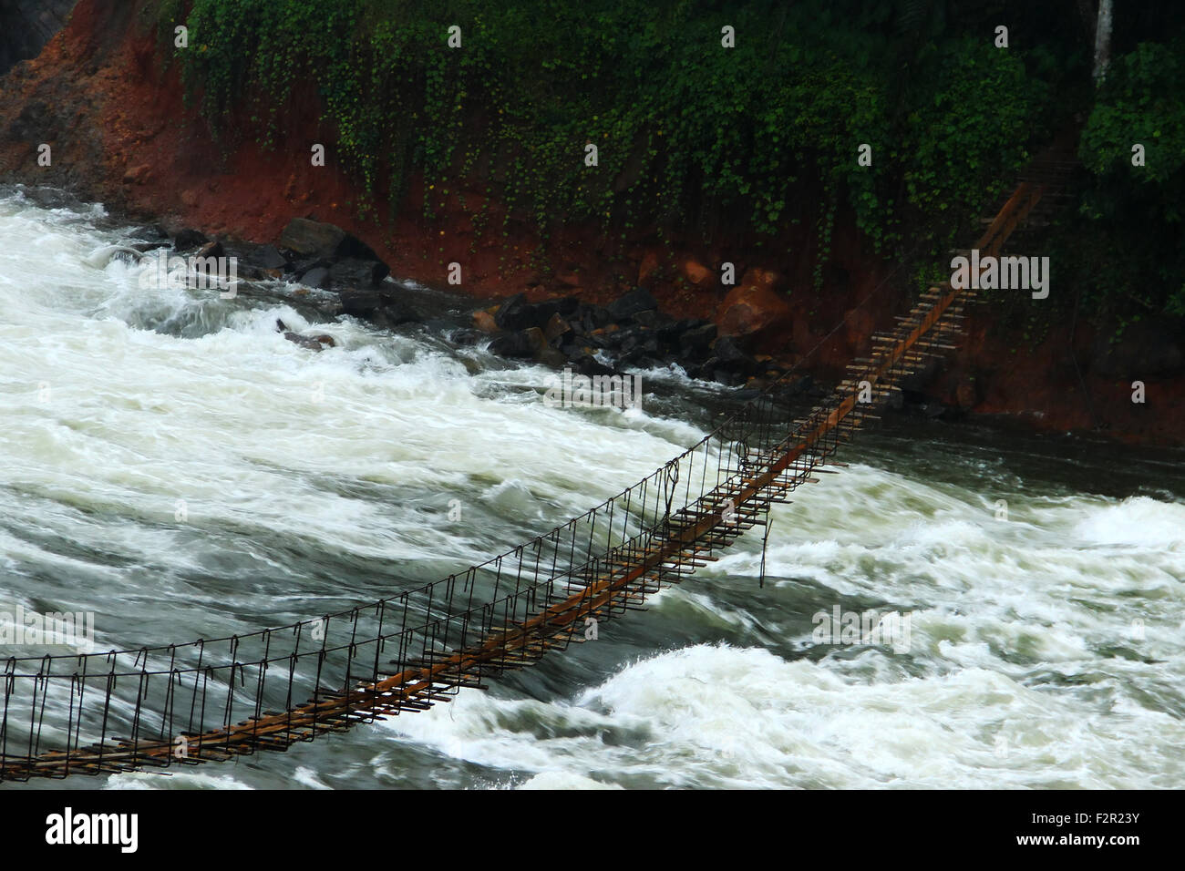 Long narrow suspension footbridge hi-res stock photography and images ...