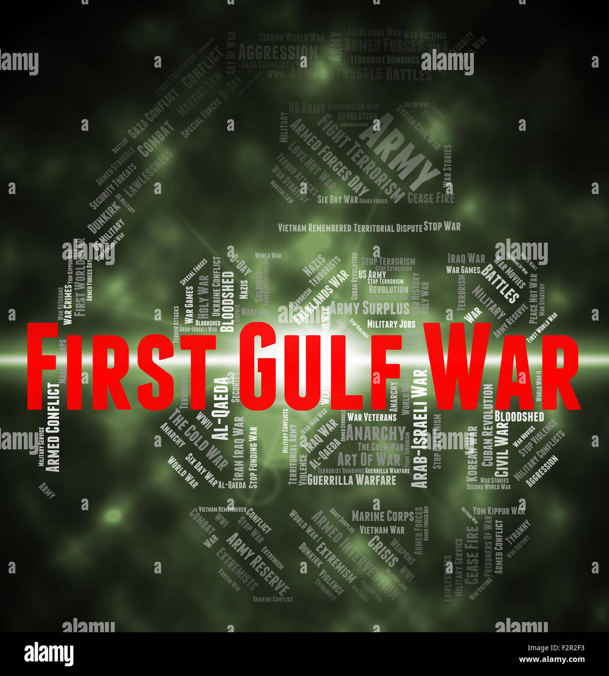 First Gulf War Indicating Operation Desert Shield And Operation Desert ...