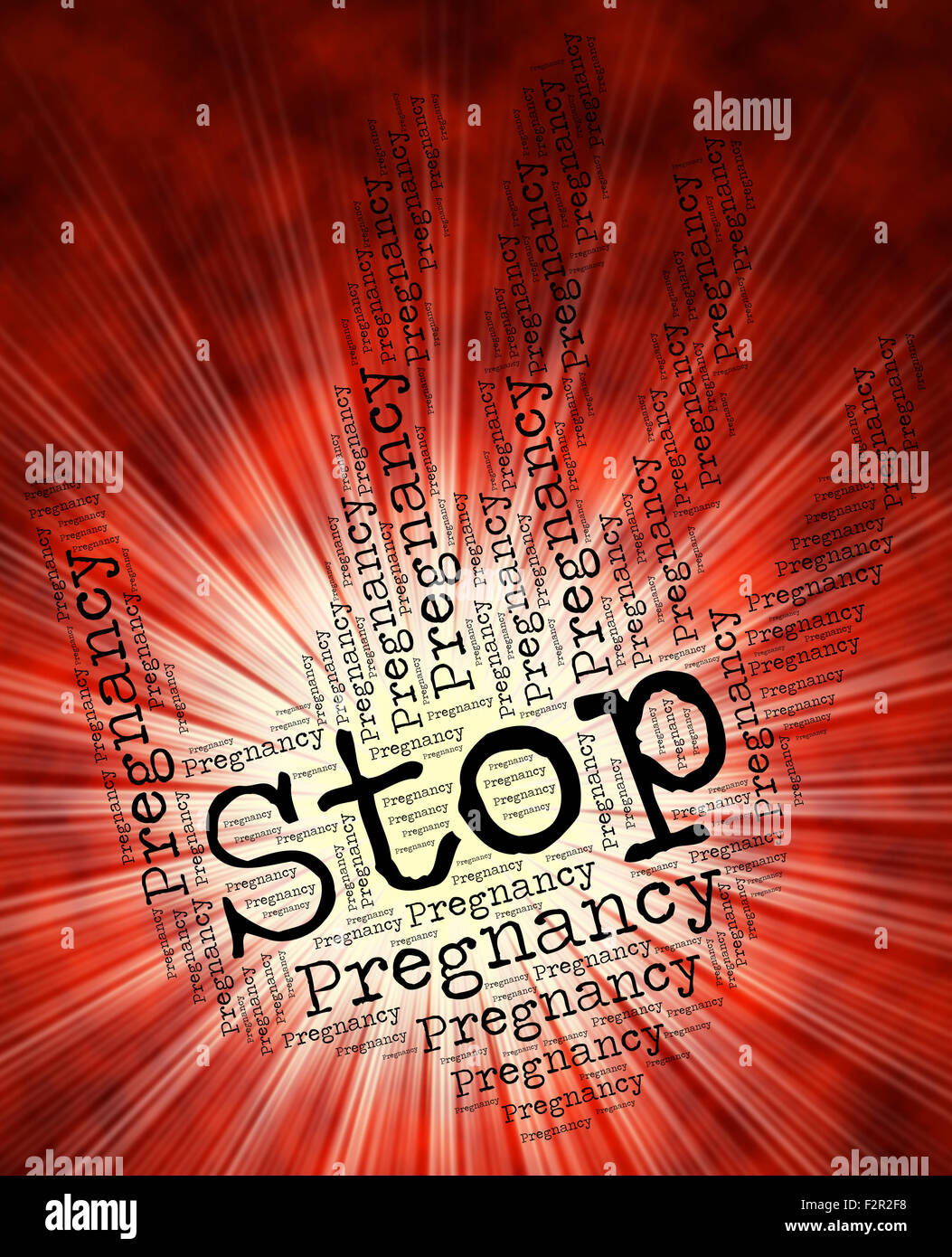 Stop Pregnancy Indicating Warning Prohibit And Pregnant Stock Photo - Alamy