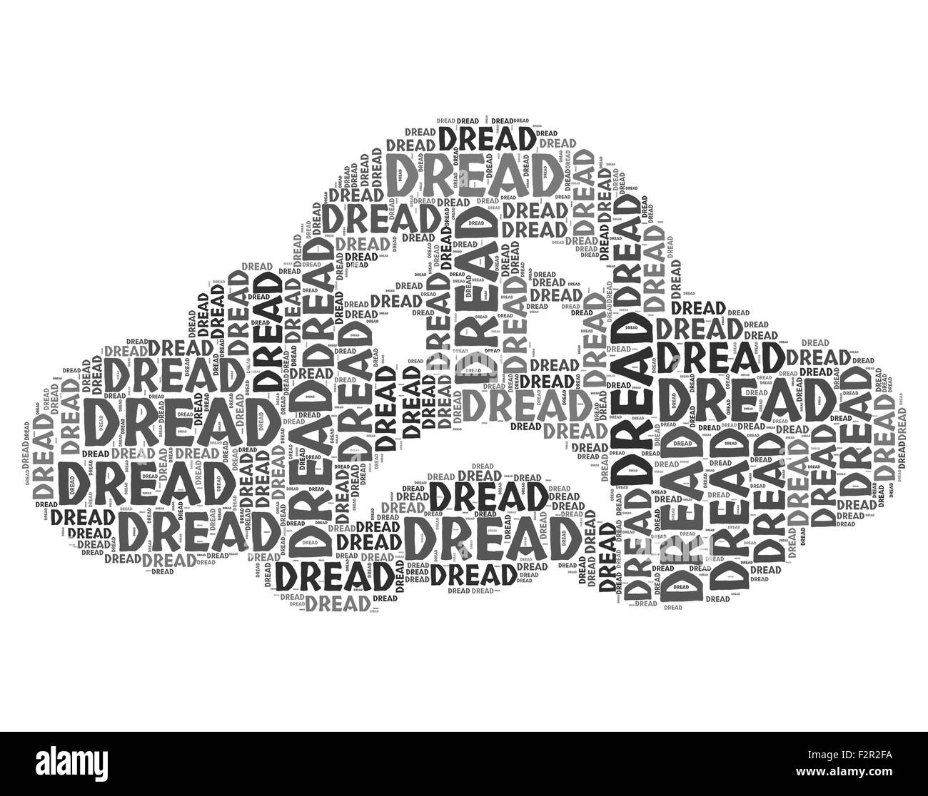 Dread Word Indicating Worry Dreads And Terrified Stock Photo - Alamy