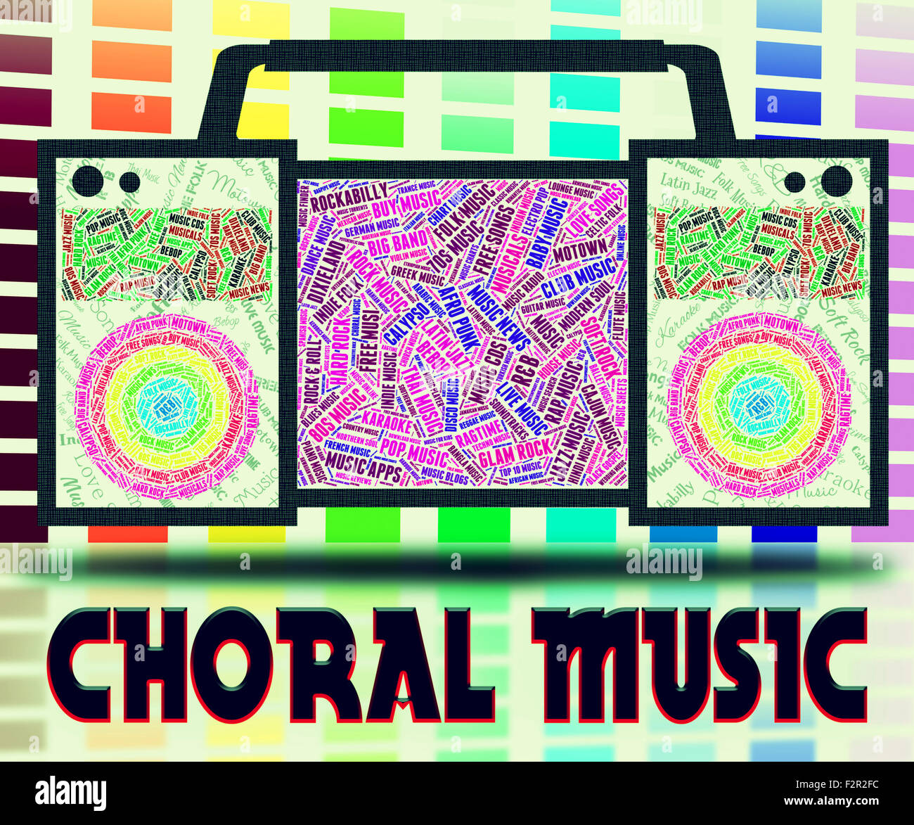 Choral Music Indicating Sound Track And Choristers Stock Photo - Alamy