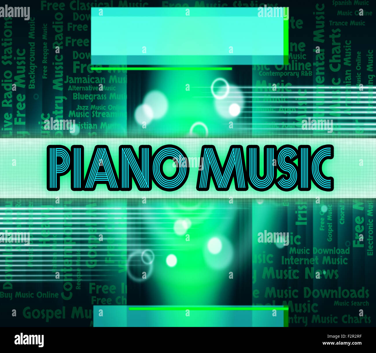 Piano Music Indicating Audio Soundtrack And Tune Stock Photo - Alamy