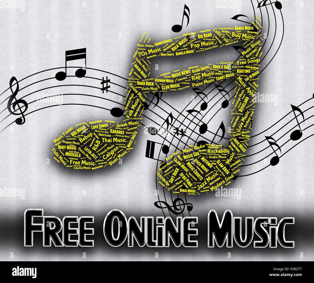 Free Online Music Meaning For Nothing And Tune Stock Photo - Alamy