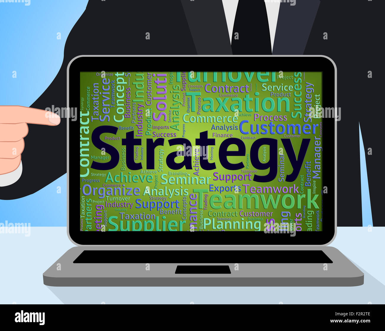 Strategy Word Representing Strategies Plans And Plan Stock Photo - Alamy