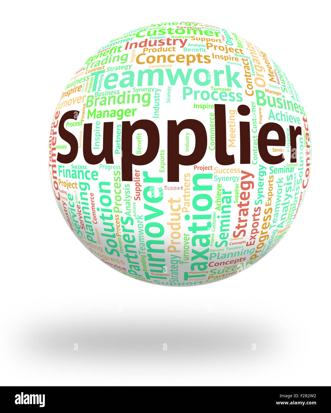 Supplier Word Indicating Supply Distribute And Dealership Stock Photo ...