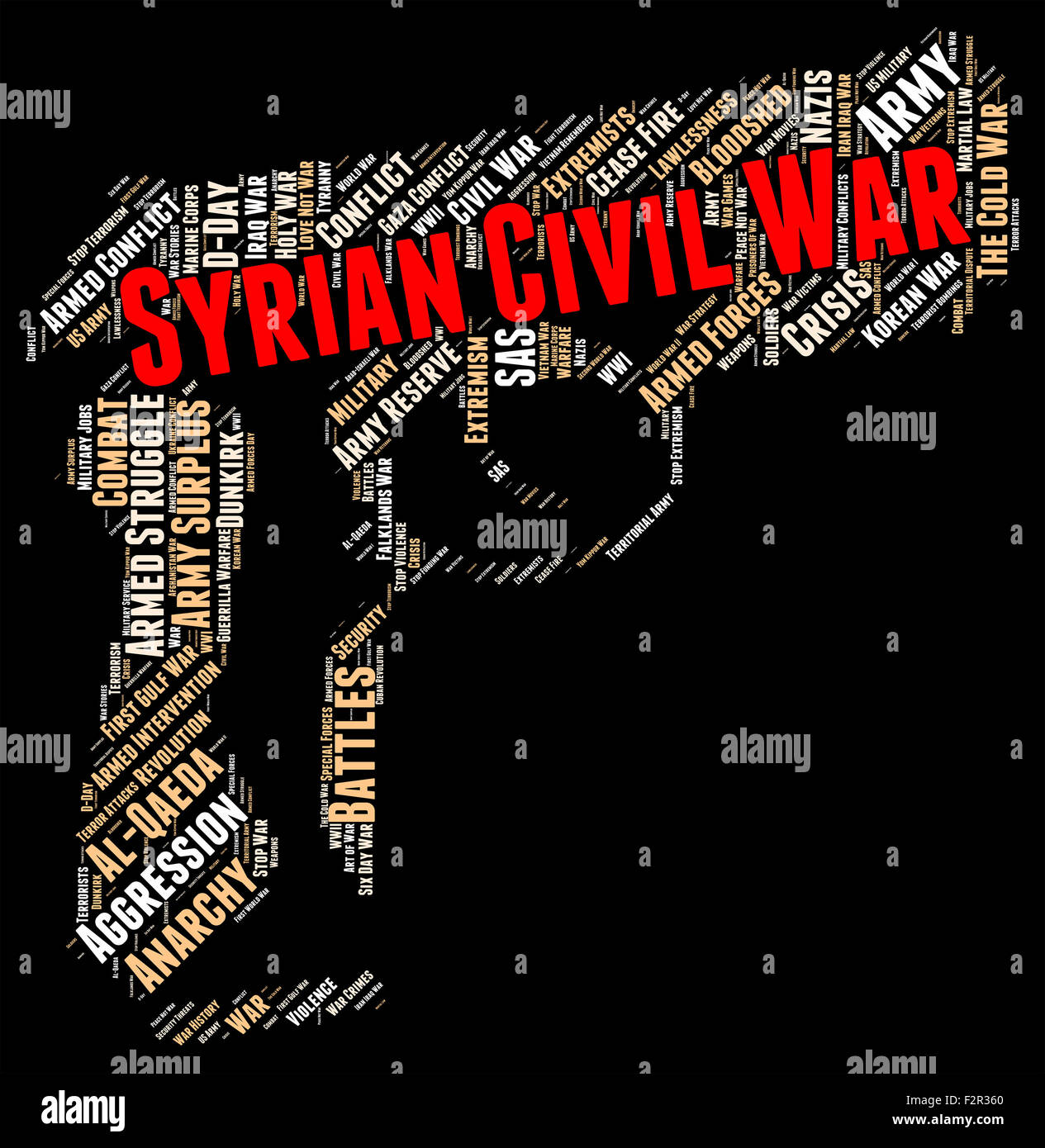 Syrian Civil War Showing Military Action And Revolution Stock Photo - Alamy