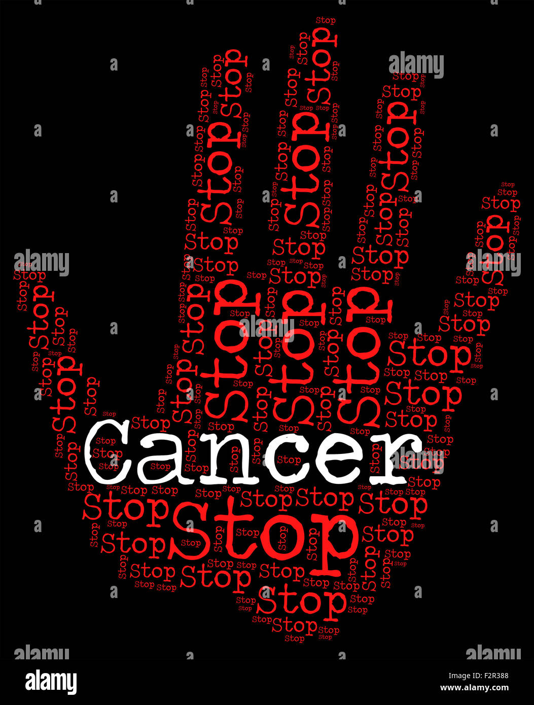 Stop Cancer Representing Warning Sign And Prohibit Stock Photo - Alamy