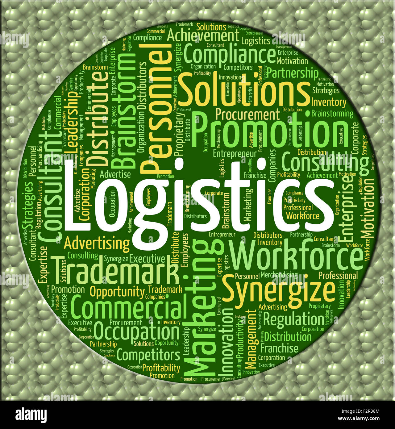 Logistics Word Showing Words Coordinate And Analyze Stock Photo - Alamy